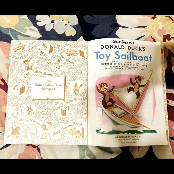 Disney | Other | Vintage Little Golden Book Series Walt Disney Donald ...